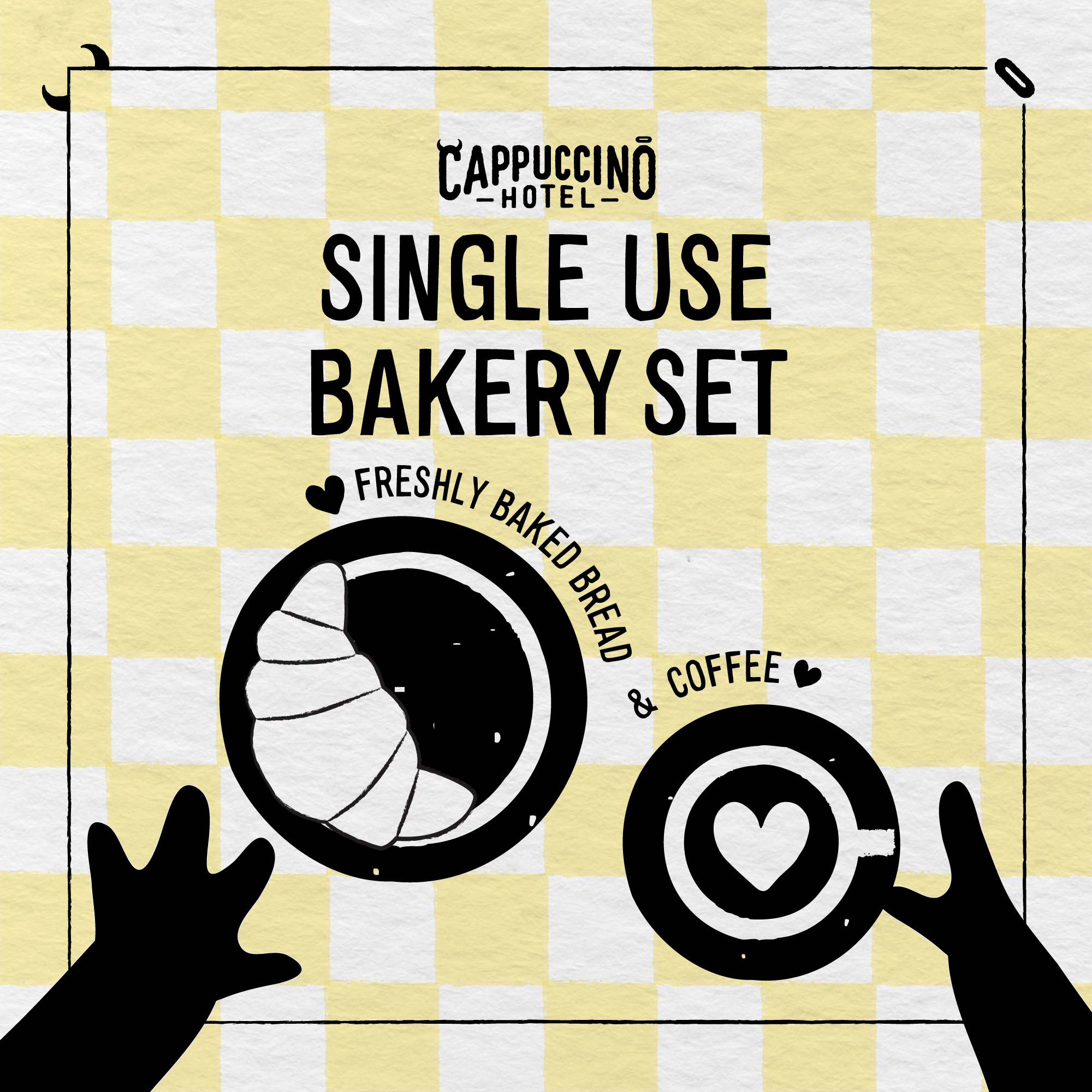 SINGLE USE BAKERY SET PKG - Hotel Cappuccino